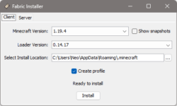 Fabric Loader 1.20, 1.19.4 → 1.18.2 (Fabric Installer) — Shaders Mods