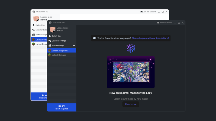 SKlauncher 1.20, 1.19.4 → 1.18.2 (Popular Freemium Launcher) — Shaders Mods